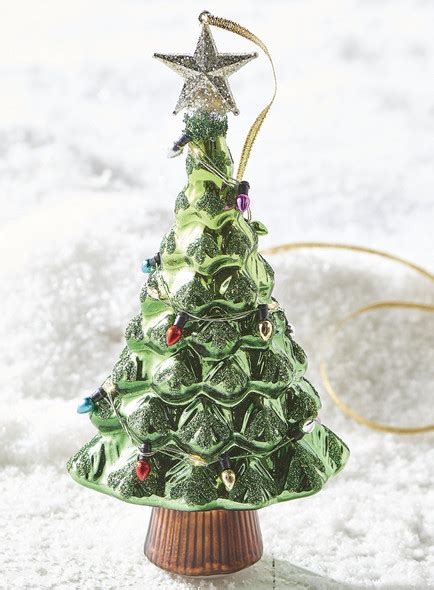 Raz Set Of 2 Red Glass Christmas Tree Decoration Raz Imports Raz