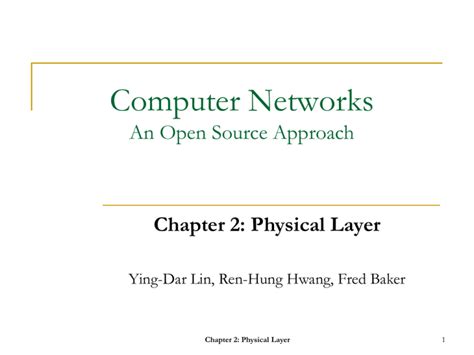 Chapter Physical Layer