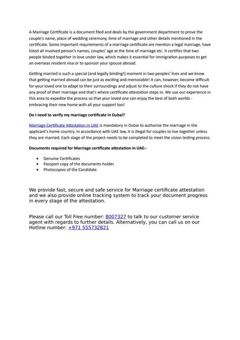 Marriage Certificate Attestation In Uae By Power Document Clearning Llc