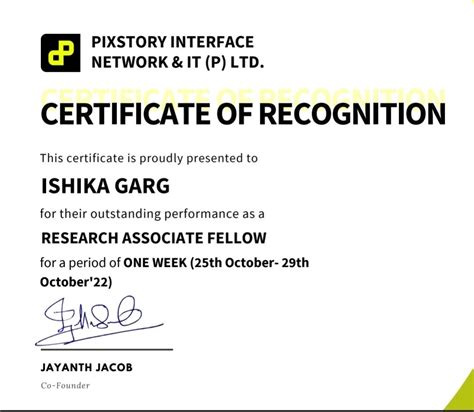 Ishika Garg On Linkedin Successfully Completed Fellowship Program With