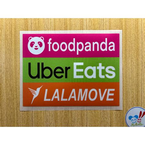 優步 熊貓 三開 外送 貼紙 反光 防曬 防水ubereats Uber Eats Lalamove Foodpanda 蝦皮購物