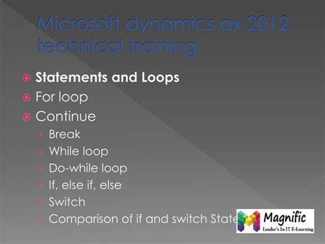 Ppt Microsoft Dynamics Ax Technical Online Training In Pune