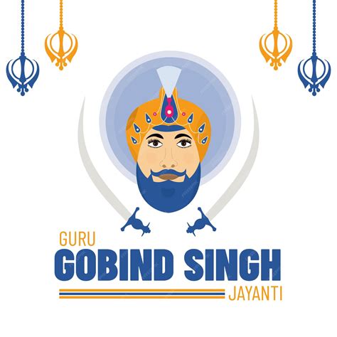 Premium Vector Guru Gobind Singh Ji For Happy Gurupurab