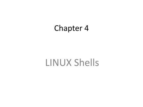Ppt Understanding Linux Shells Functions Commands And Variables