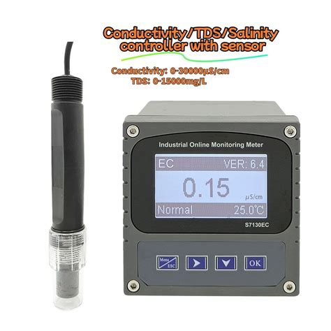 High Range Graphite Salinity Tds Conductivity Sensor Electrode Digital Display Conductivity
