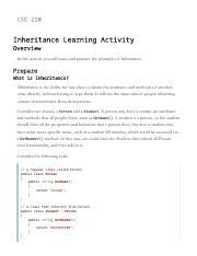 Understanding Inheritance In Programming Exploring The Concept Course Hero