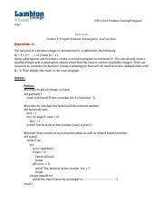 Problem Solving Quiz Docx Csd Problem Solving Program