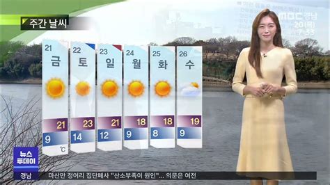 Mbc경남 박보경 기상캐스터 20221020 Youtube