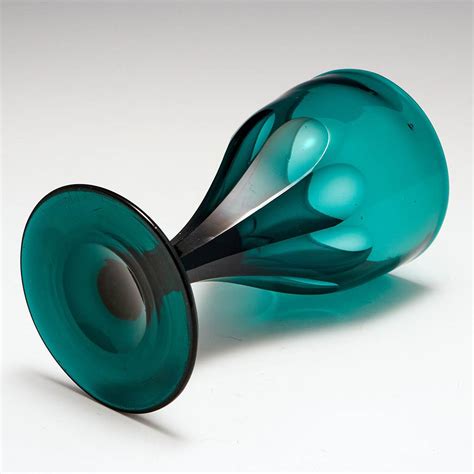 Four Emerald Green Wine Glasses 1825 50