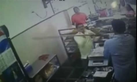 Caught On Camera Shiv Sena Leader Attacks Shop Owner For Refusing Free