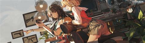 2girls 3d Blonde Hair Blush Book Brown Hair Coca Cola Computer Drink