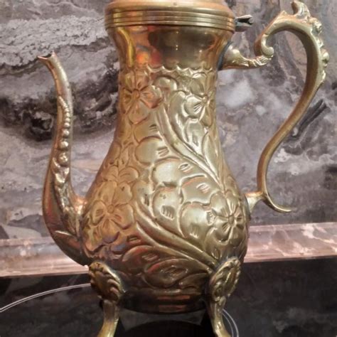 Бронза латунь старинный чайник кофейник купить в Москве цена 5 500 руб дата размещения 07