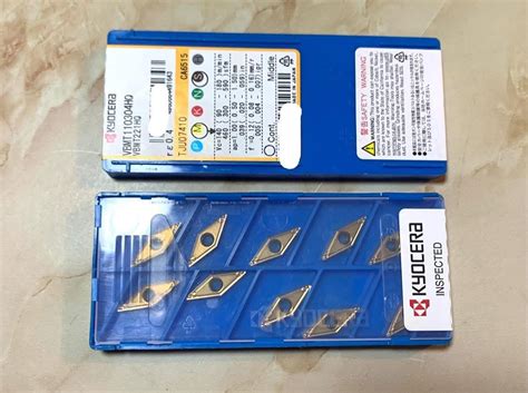 รวมอุปกรณ์งานกลึงมือสองทุกชนิด เม็ด V11 R04 สีทอง ตัวนิยม ตัวแกร่ง กลึงทนๆ เคียวซีร่า ญี่ป