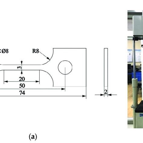 Uniaxial Tensile Test A Geometric Of The Plate Tensile Specimen