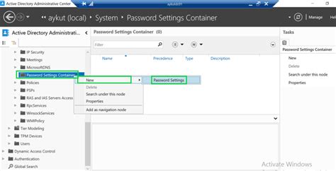 Active Directory Fine Grained Password Policy Fgpp Yapılandırma