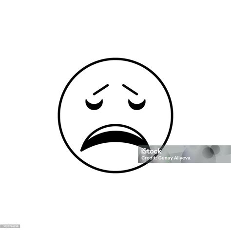 괴로움 아이콘입니다 아바타의 직업 아이콘의 자세한 설정 합니다 프리미엄 품질 라인 그래픽 디자인입니다 웹사이트 웹 디자인 모바일 응용 프로그램 모음 아이콘 중 하나 감정에