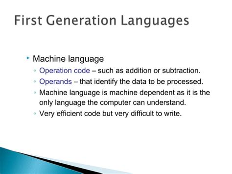Lect 1 Introduction To Programming Languages PPT