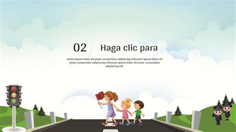 Educación En Seguridad Vial Presentación Plantilla para PowerPoint y