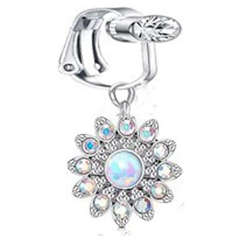 Fake Belly Button Ring Fake Belly Piercing Butterfly Clip On Umbilical