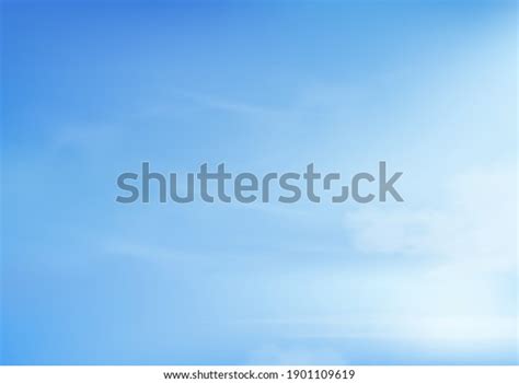 Blue Sky Altostratus Clouds Backgroundvector Cartoon Stock Vector