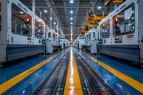 工厂内干净的生产车间高清图片下载 正版图片601258260 摄图网