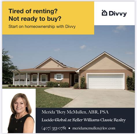 Merida Bery Mcmullen Realtor® Abr Psa On Linkedin Divvyhomes Divvy Homeownership