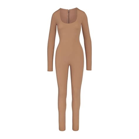 All In One Scoop Neck Long Sleeve Onesie View 1 By Skims Available On