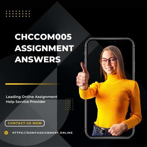 Chccom005 Assignment Answers