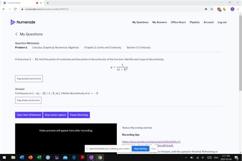 Solved In Exercises 1 10 Find The Points Of Continuity And The Points Of Discontinuity Of The
