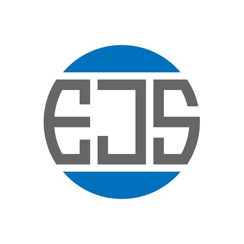 Ejs Letter Logo Design On White Background Ejs Creative Initials