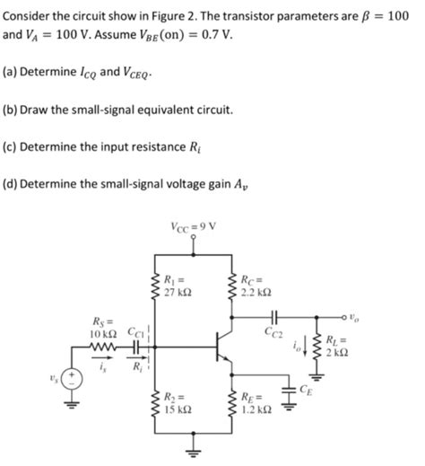 Solved Consider The Circuit Show In Figure 2 The Chegg