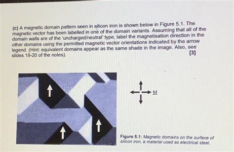 c a magnetic domain pattern seen in silicon iron is
