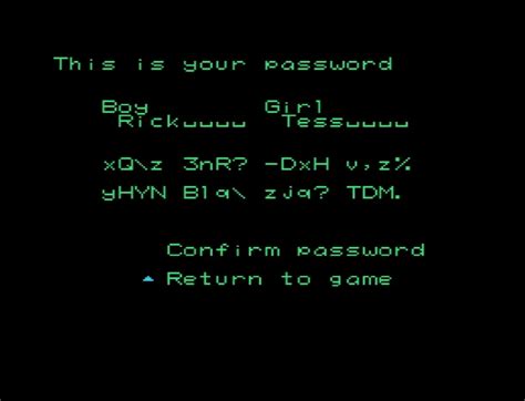 Tombs And Treasure Passwords NES RetroMaggedon Gaming