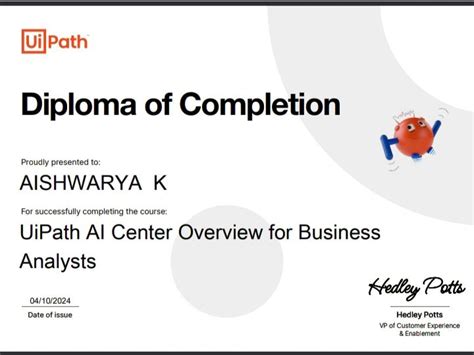 Aishwarya K On Linkedin Uipath Automation Ai Businessanalysis Professionaldevelopment