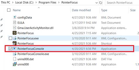 Using Pointerfocus Console