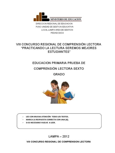 Concurso De Comprension Lectora Pdf Comprensión Lectora Arboles