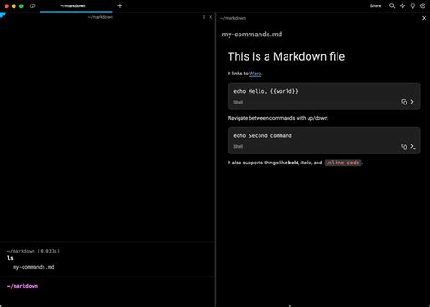 Markdown Viewer Warp