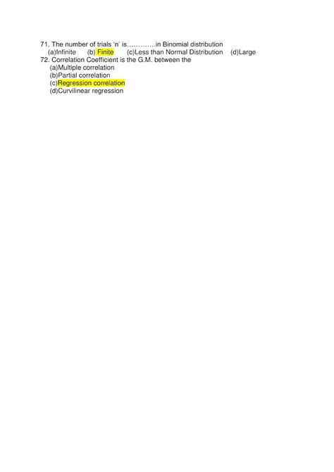 MTH302 Probability And Statistics Important MCQ Questions With