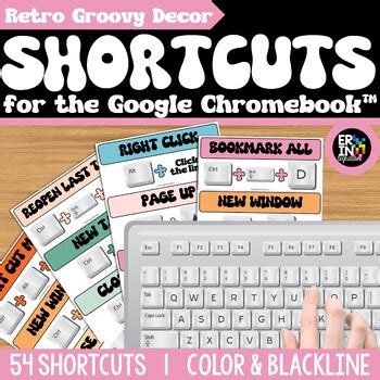 Chromebook Shortcut Posters Keyboard Shortcut Posters Retro Groovy Classroom