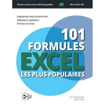 101 formules Excel les plus populaires édition premium en couleur