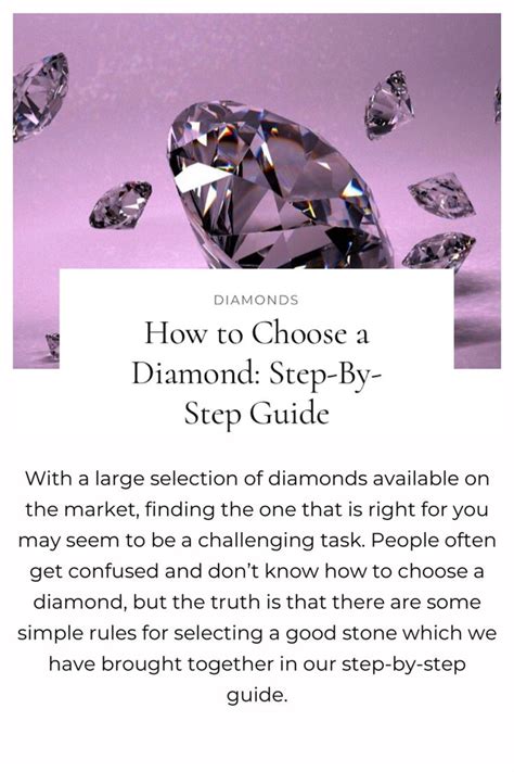 How To Choose A Diamond Step By Step Guide Diamond Buzz Diamond Color Chart Diy Canvas