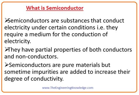 Difference Between Conductor Insulator And Semiconductor The