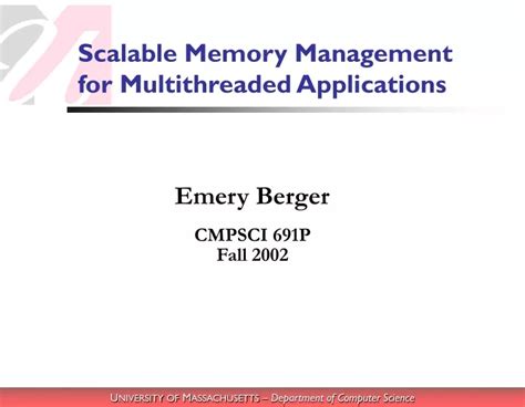 Ppt Scalable Memory Management For Multithreaded Applications Hoard Solution Powerpoint