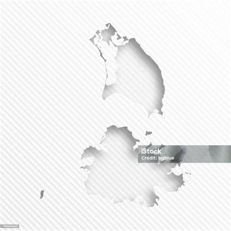 앤티가 바부다 지도 종이를 잘라추상 흰색 배경 0명에 대한 스톡 벡터 아트 및 기타 이미지 0명 2차 도형 3차원 형태