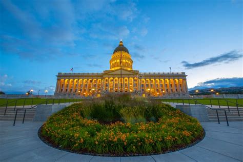 Utah State Capitol Building Salt Lake City Utah Usa Stock Image