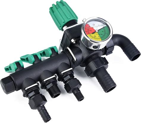 Topincn Sprayer Splitter Agricultural Sprayer Control Shut Off Valve 3 Way Water Splitter