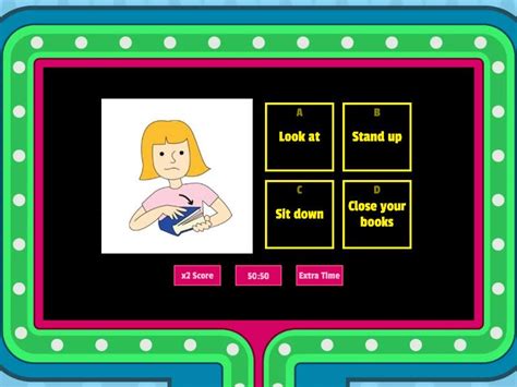 Classroom Language Go Getter 1 Gameshow Quiz