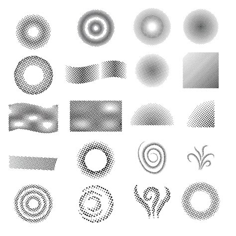 Circle Halftone Abstract Dotted Circles Round Halftones Geometric
