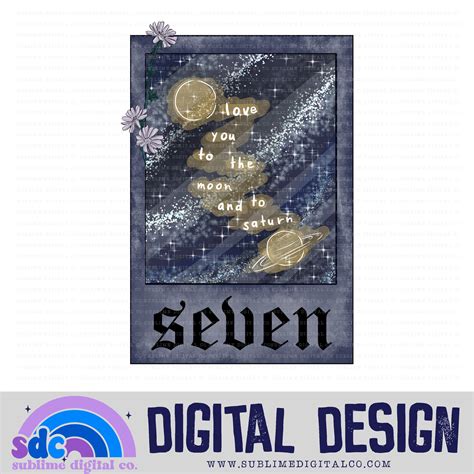 Seven • Ts • Instant Download • Sublimation Design Sublime Digital Co