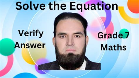 Solve And Verify Solve The Equation And Verify Simplify Kaisi Karte